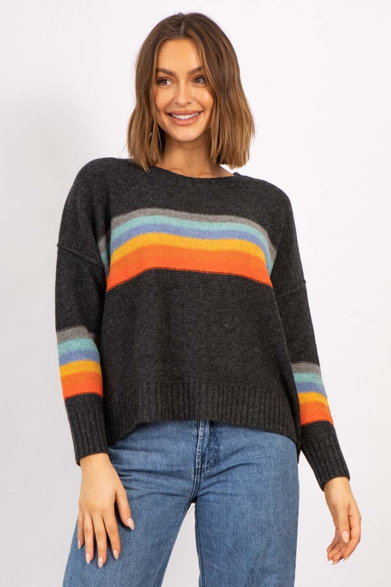 Stripe Crew Neck - Fashionably High